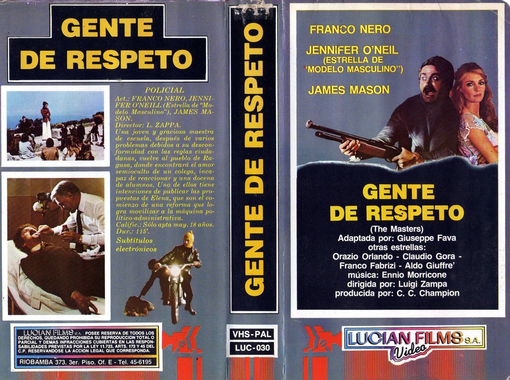 Gente Di Rispetto - RaroVHS – El Archivo Del Cine Raro,VHS Y Televisión ...