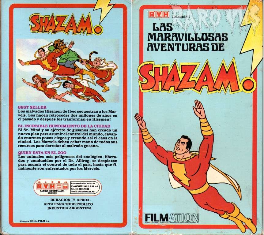 Las Maravillosas Aventuras De Shazam! (1981 - Filmation) - RaroVHS – El ...