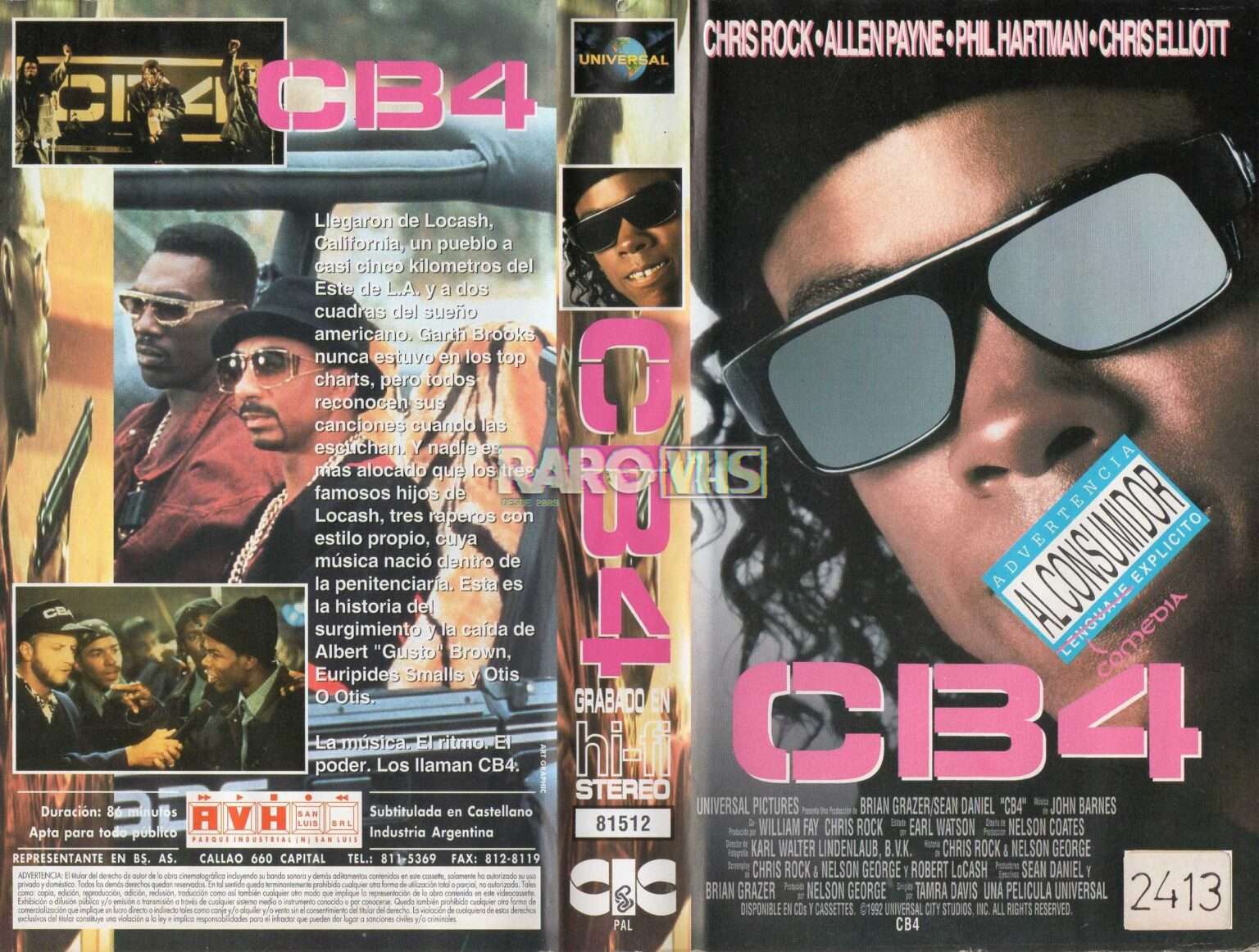 CB4 (1993) Con Chris Rock | Reseña Y Archivo VHS | RaroVHS | Cine ...